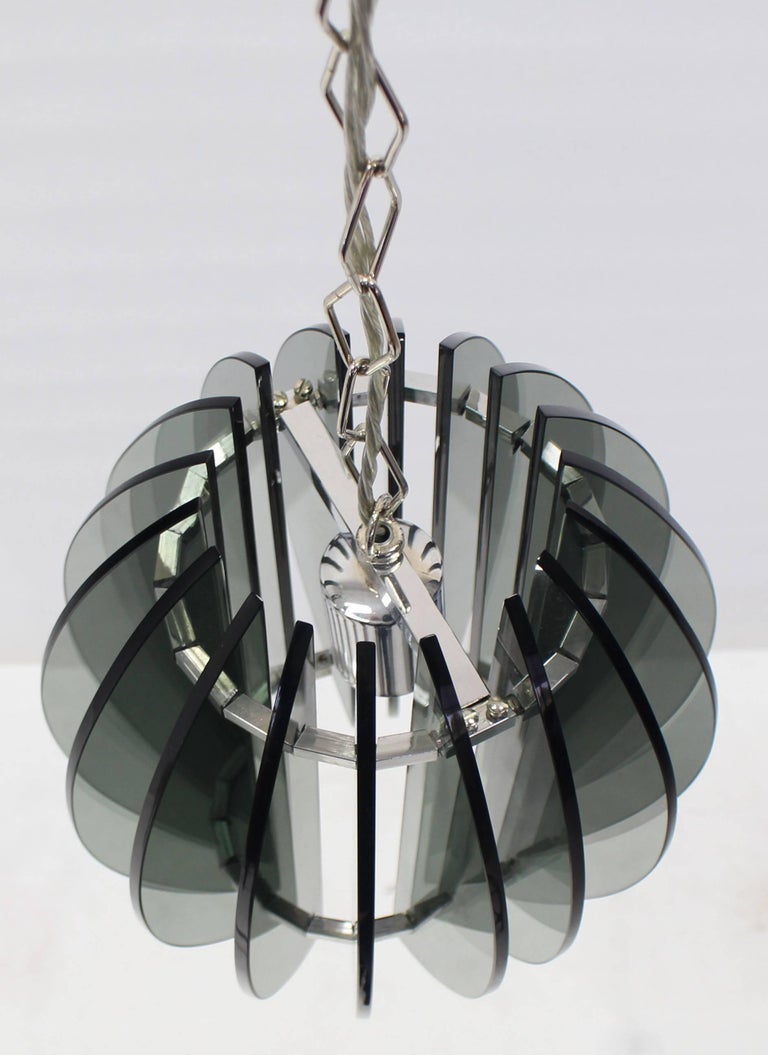 Veca Italian Mid-Century Modern Baseball Shape Light Fixture Pendant ...