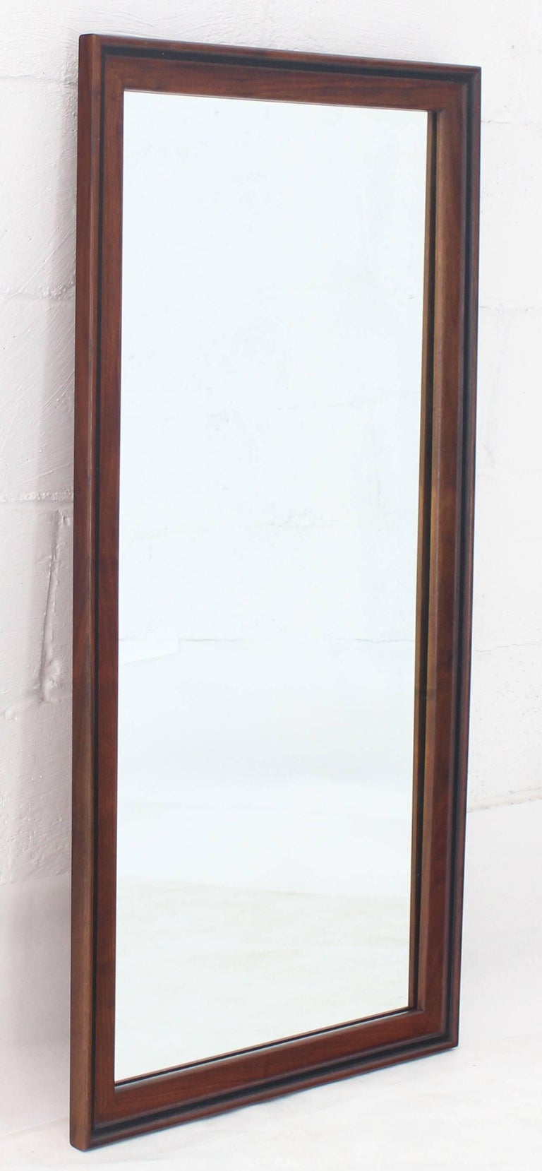 Oiled Walnut Frame Mid Century Modern Rectangular Mirror. For Sale at ...