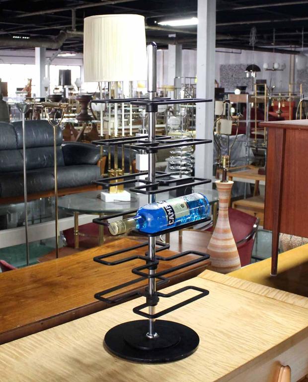 Mid-Century Italian Modern Wine Bottle Rack For Sale at 1stDibs