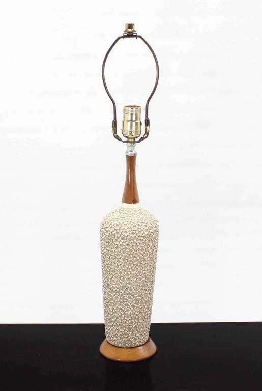 Fine Flower Texture Pattern Mid-Century Modern Table Lamp at 1stDibs