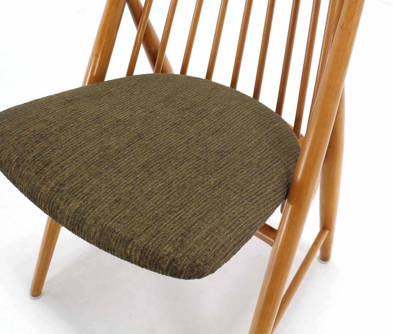 Pair of Swedish Spindle Dowel Back Chairs For Sale at 1stDibs
