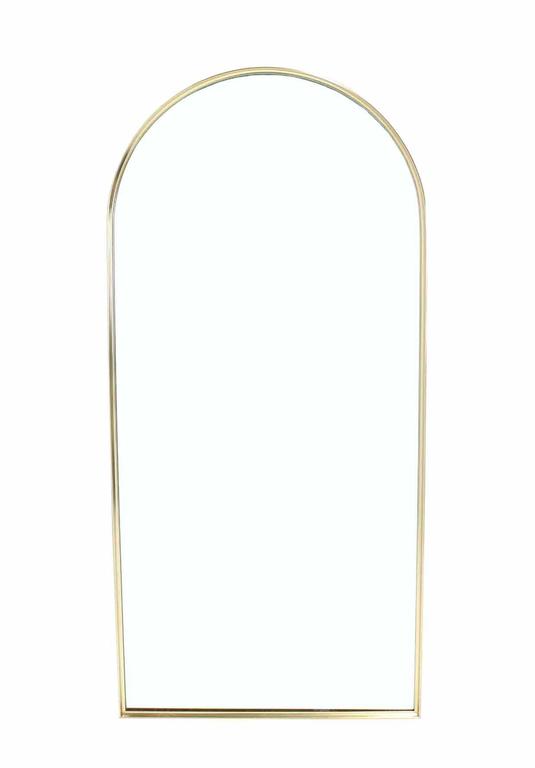 Mid Century Metal Frame Incasing Dome Shape Mirror at 1stDibs | dome ...