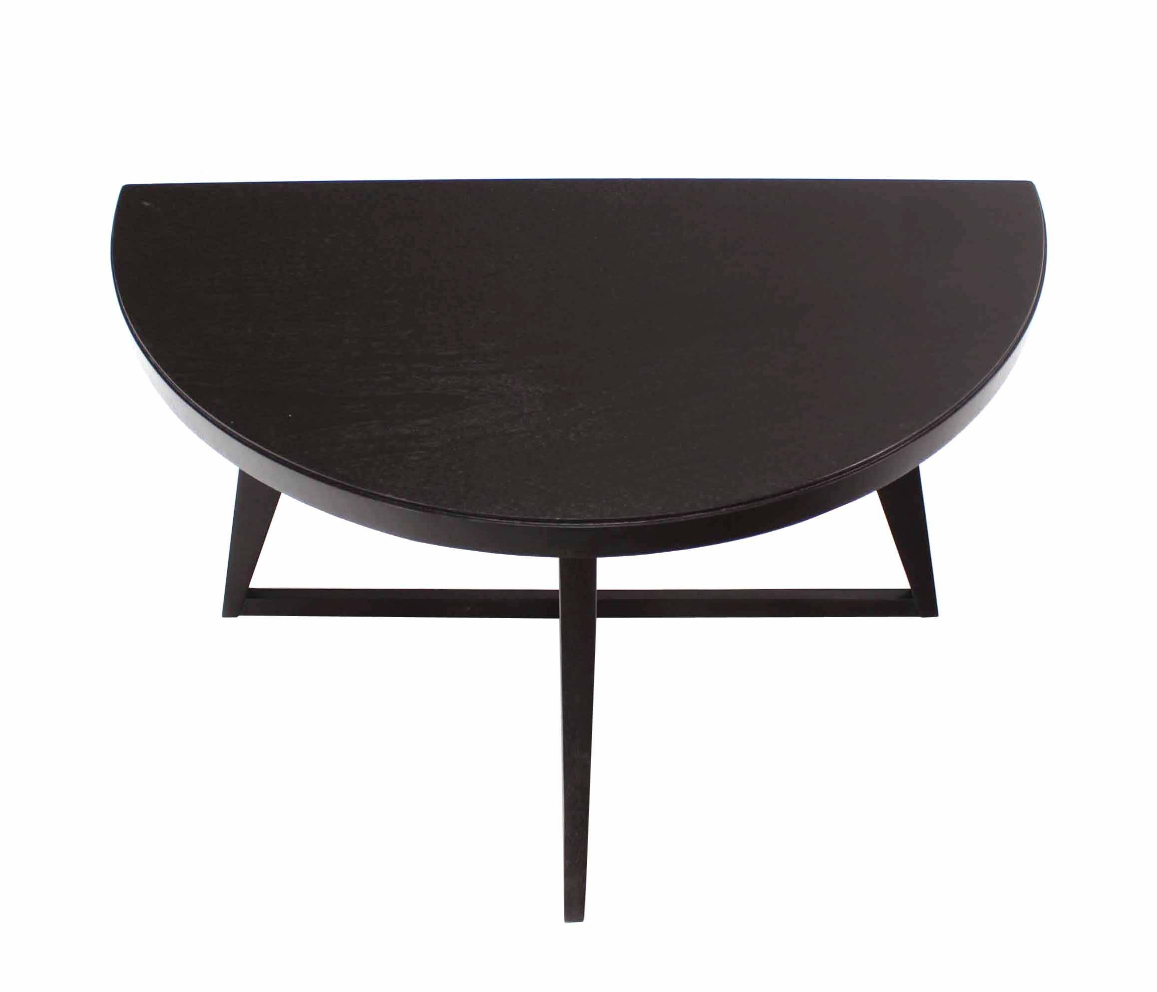 Pair of Demilune Side End Tables at 1stDibs