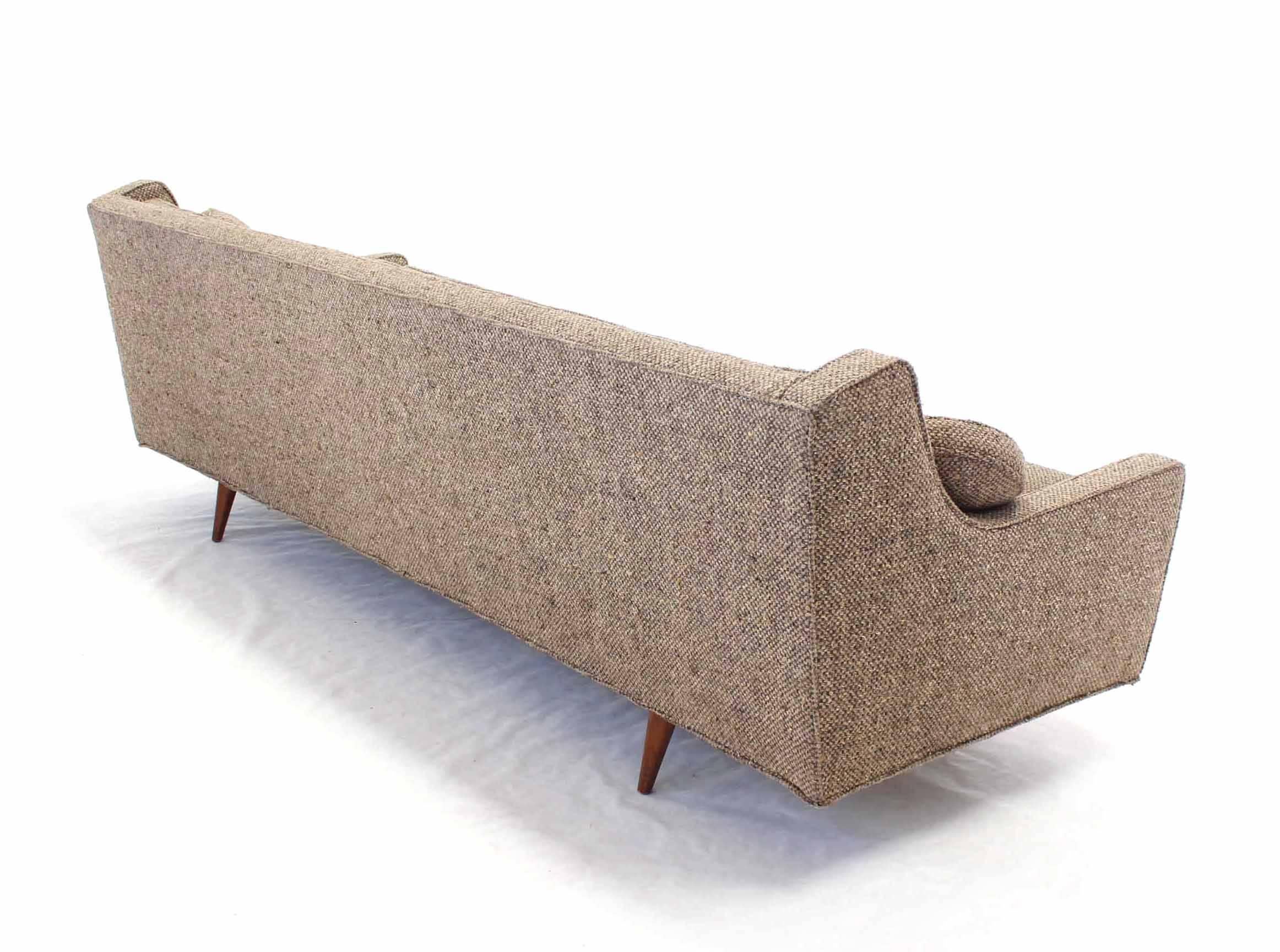Mid-Century Modern Walnut Base Sofa at 1stDibs