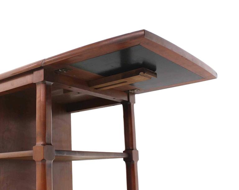 Mid Century Modern Drop Leaf Server Cart at 1stDibs