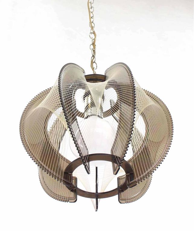 Smoked Lucite Mid-Century Modern Light Fixture at 1stDibs | lucite ...