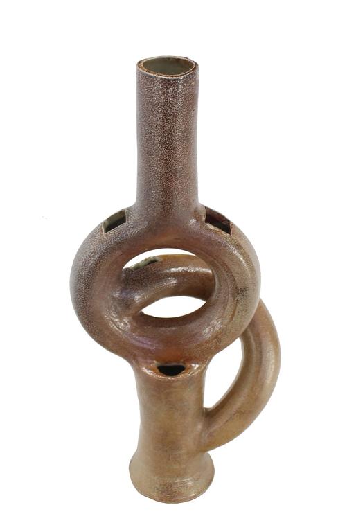 Unusual Shape Glazed Pottery Vase For Sale at 1stDibs | vase shapes ...