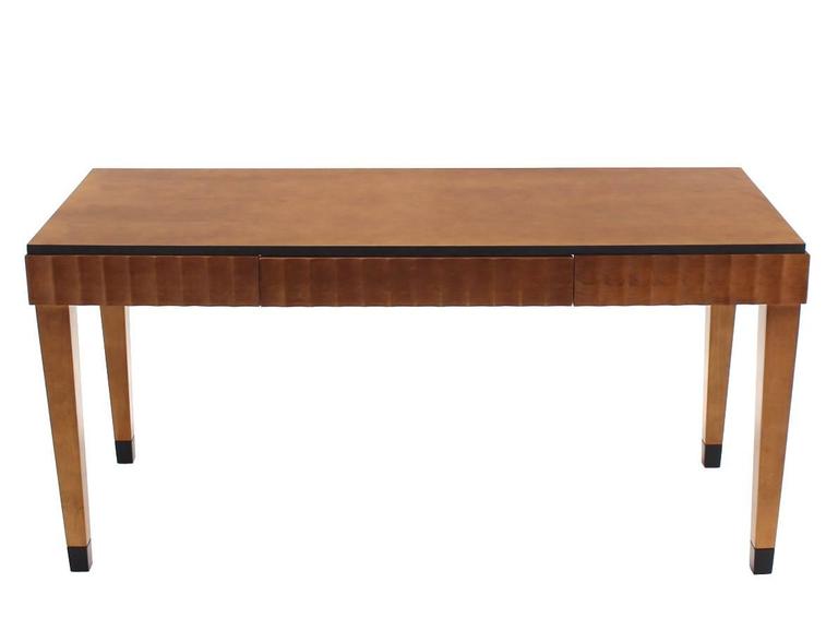 Modern Scallop Edge Desk or Writing Table at 1stDibs