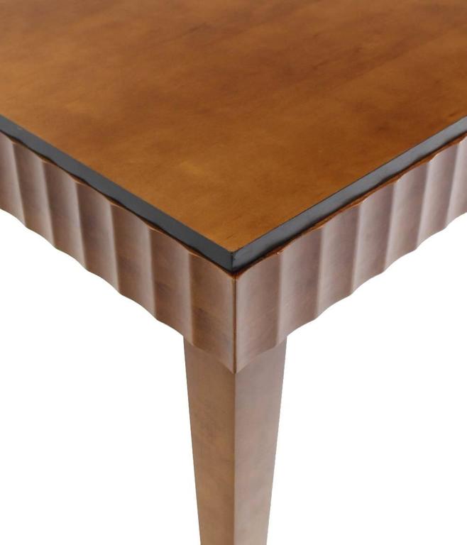 Modern Scallop Edge Desk or Writing Table at 1stDibs