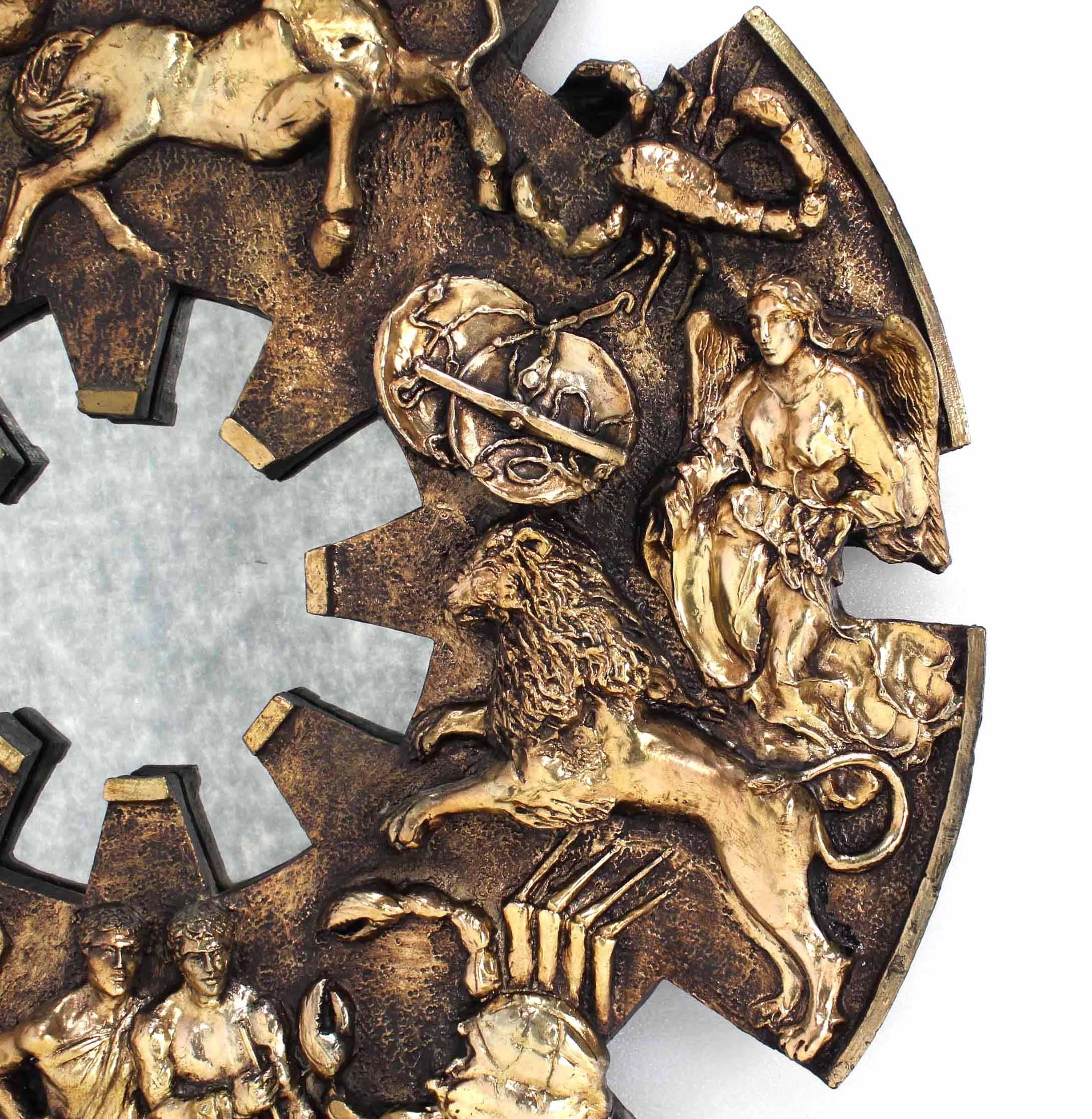 Pair of Large Zodiac Mirrors For Sale at 1stDibs
