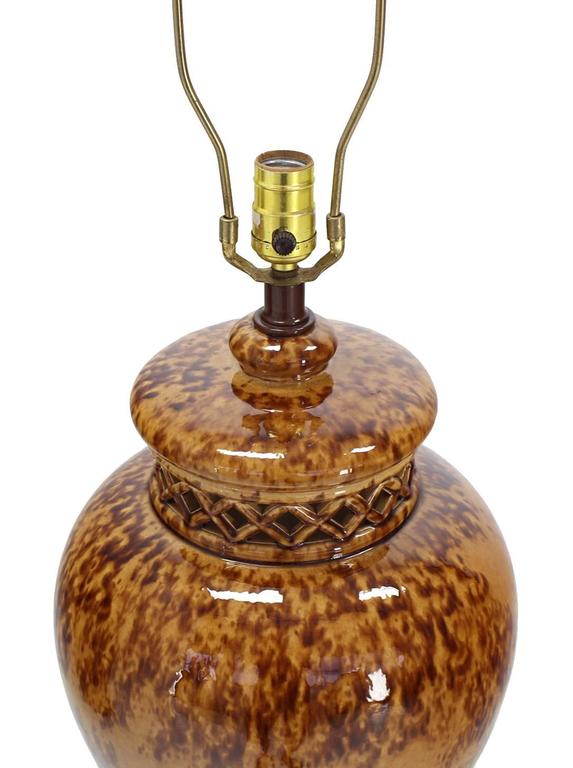 Pair of Large Art Pottery Bases For Sale at 1stDibs