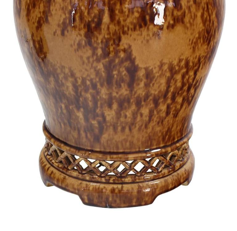 Pair of Large Art Pottery Bases For Sale at 1stDibs