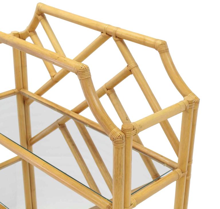 Large Rattan Shelf at 1stDibs