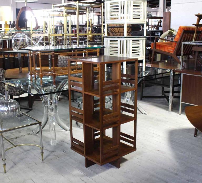 Revolving Danish Mid-Century Modern Bookcase at 1stDibs | modern ...