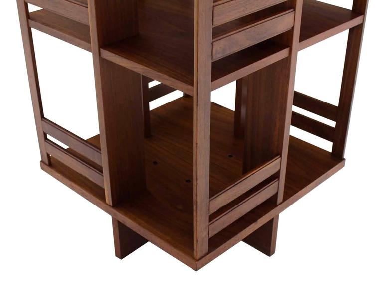 Revolving Danish Mid-Century Modern Bookcase at 1stDibs | modern ...
