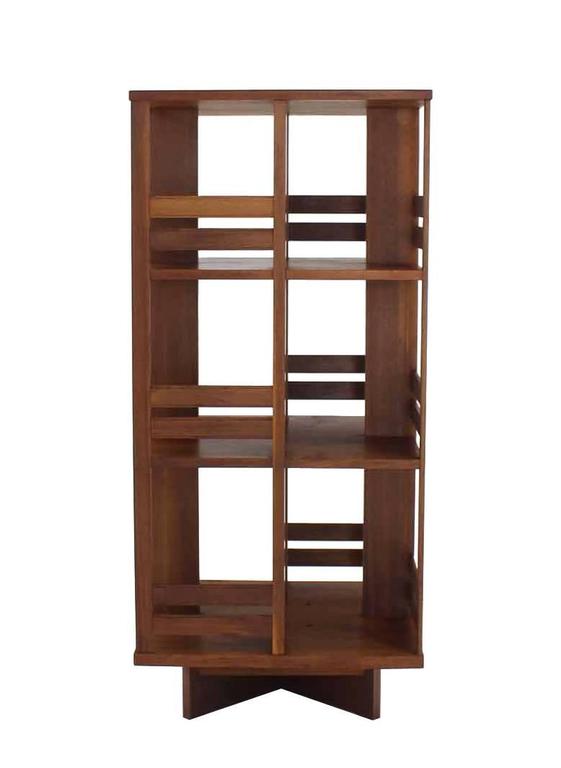Revolving Danish Mid-Century Modern Bookcase at 1stDibs | modern ...