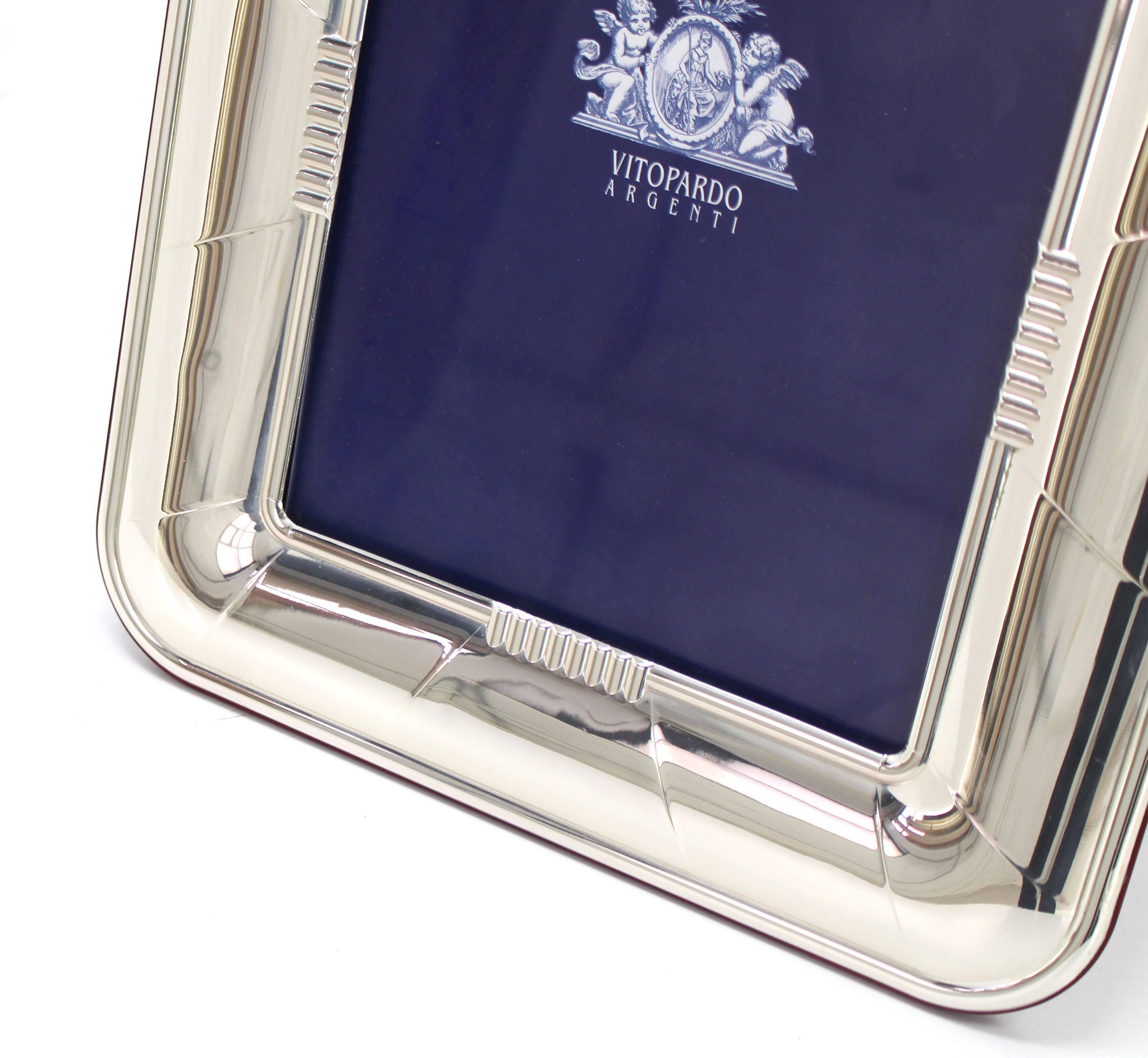 Medium Large Sterling Silver Picture Frame at 1stDibs