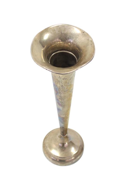 Foot Tall Flute Shape Sterling Silver Vase at 1stDibs | silver fluted ...