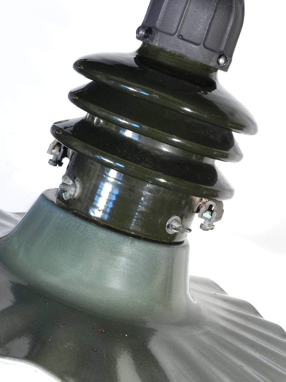 Matching Pair of Radial Wave Street Lamps For Sale at 1stdibs