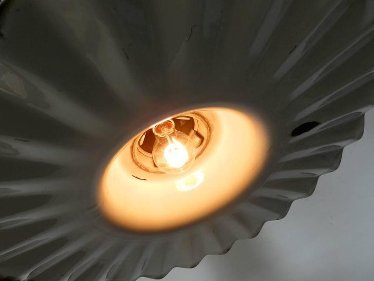 Matching Pair of Radial Wave Street Lamps at 1stDibs