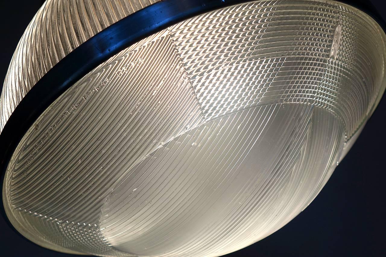 Unique Closed Holophane Pendants at 1stDibs