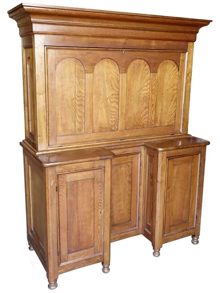 Rare Tall Butlers Fall-Front Desk For Sale at 1stDibs