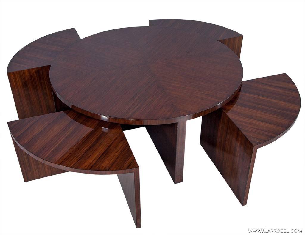 Duke Modern Mahogany Cocktail Table with Nesting Tables at 1stDibs ...