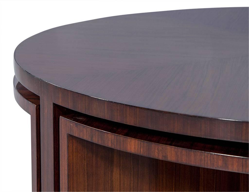 Duke Modern Mahogany Cocktail Table with Nesting Tables at 1stDibs ...