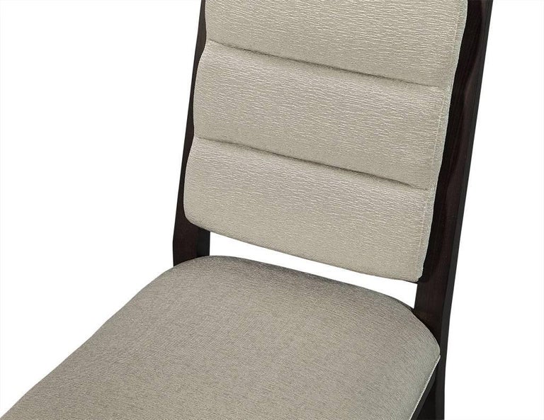 Set of 12 Carrocel Roll Back Deco Side Chairs in Taupe For Sale at 1stDibs