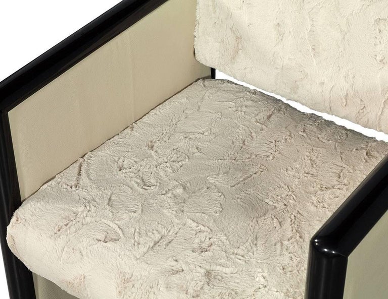 Modern Faux Fur Accent Chair at 1stDibs