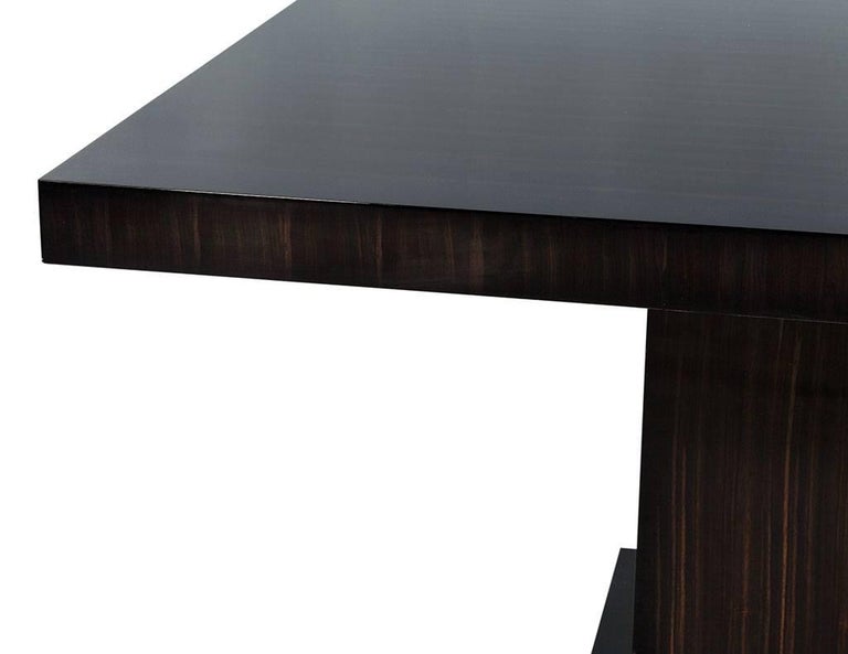 Carrocel Custom Macassar Slab Top Modern Dining Table For Sale at 1stDibs