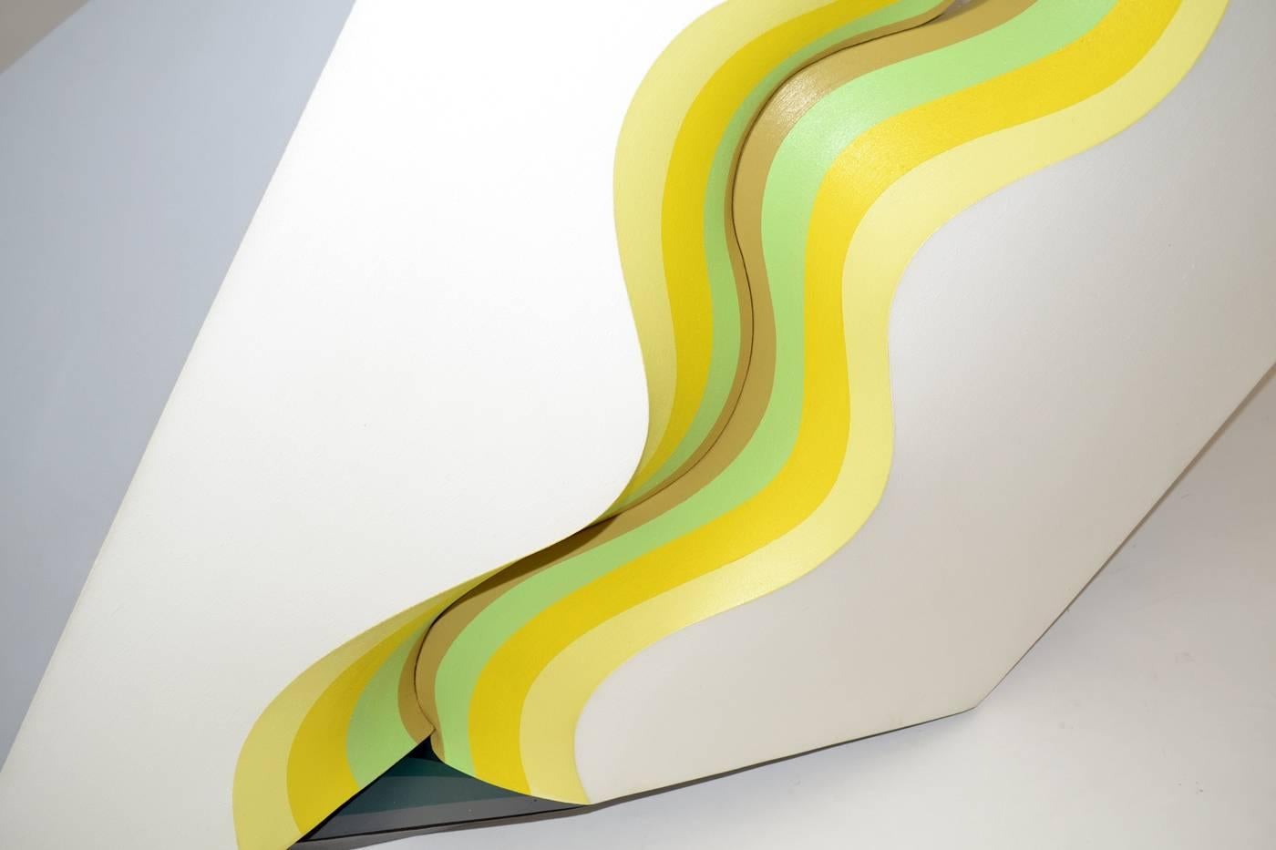 Three Dimensional Acrylic on Canvas Construction by Shozo Nagano at ...