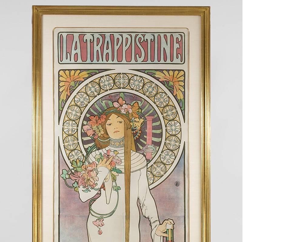 French Art Nouveau Lithograph, "La Trappistine, " by Alphonse Mucha at ...