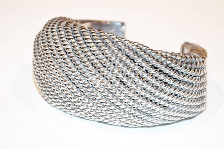 Akha Tribe Coiled Silver Cuff at 1stDibs
