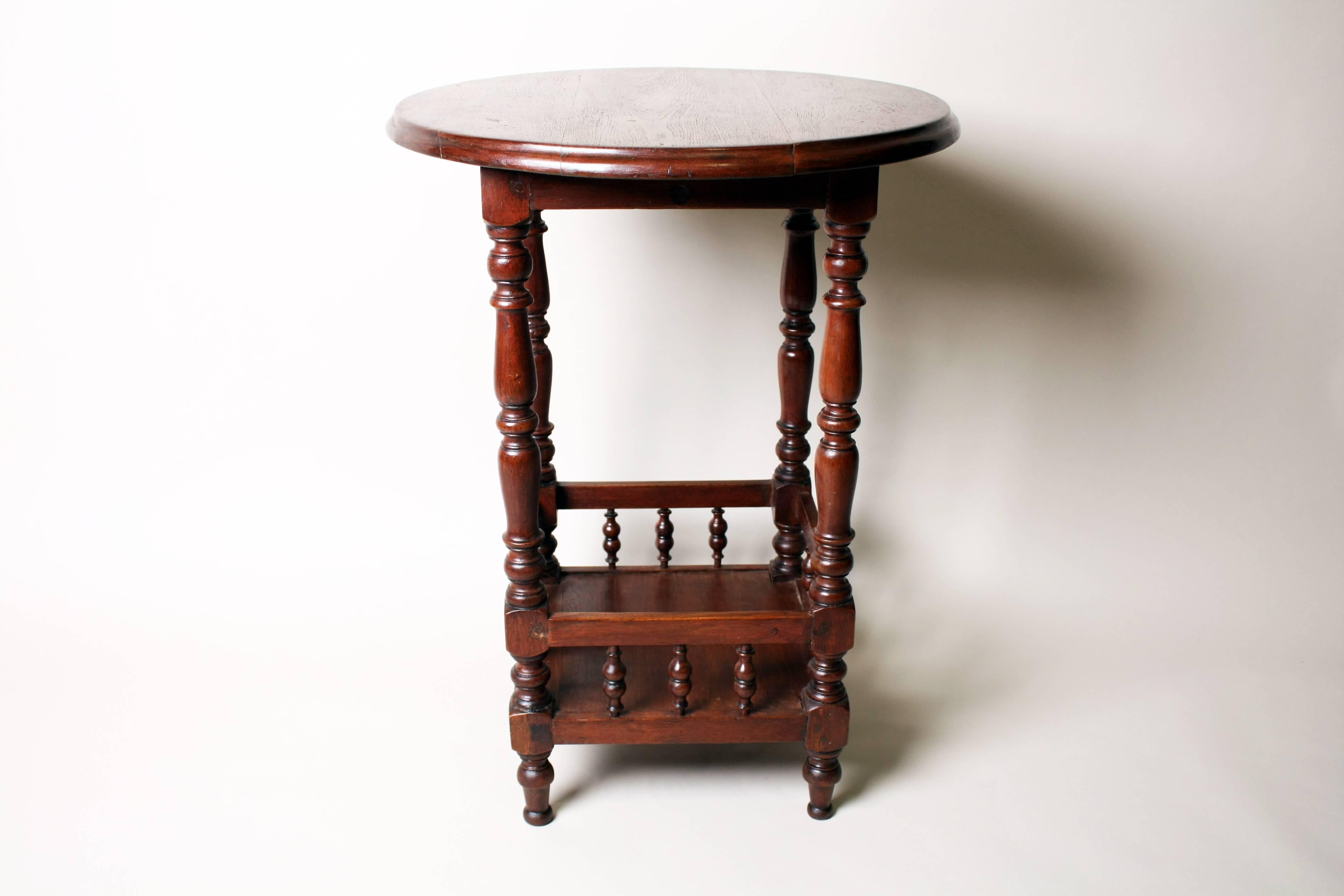 British Colonial Two-Tiered Occasional Table at 1stDibs