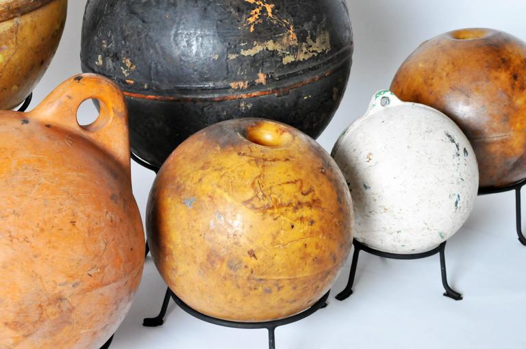Set of Ten Colorful Vintage Fishing Buoys at 1stDibs