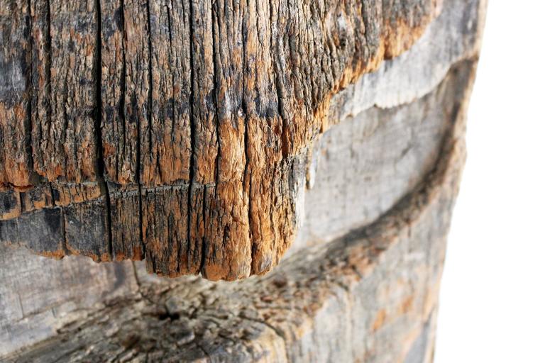 Monumental Morung Carving with Seven Mithun Head Decoration at 1stDibs