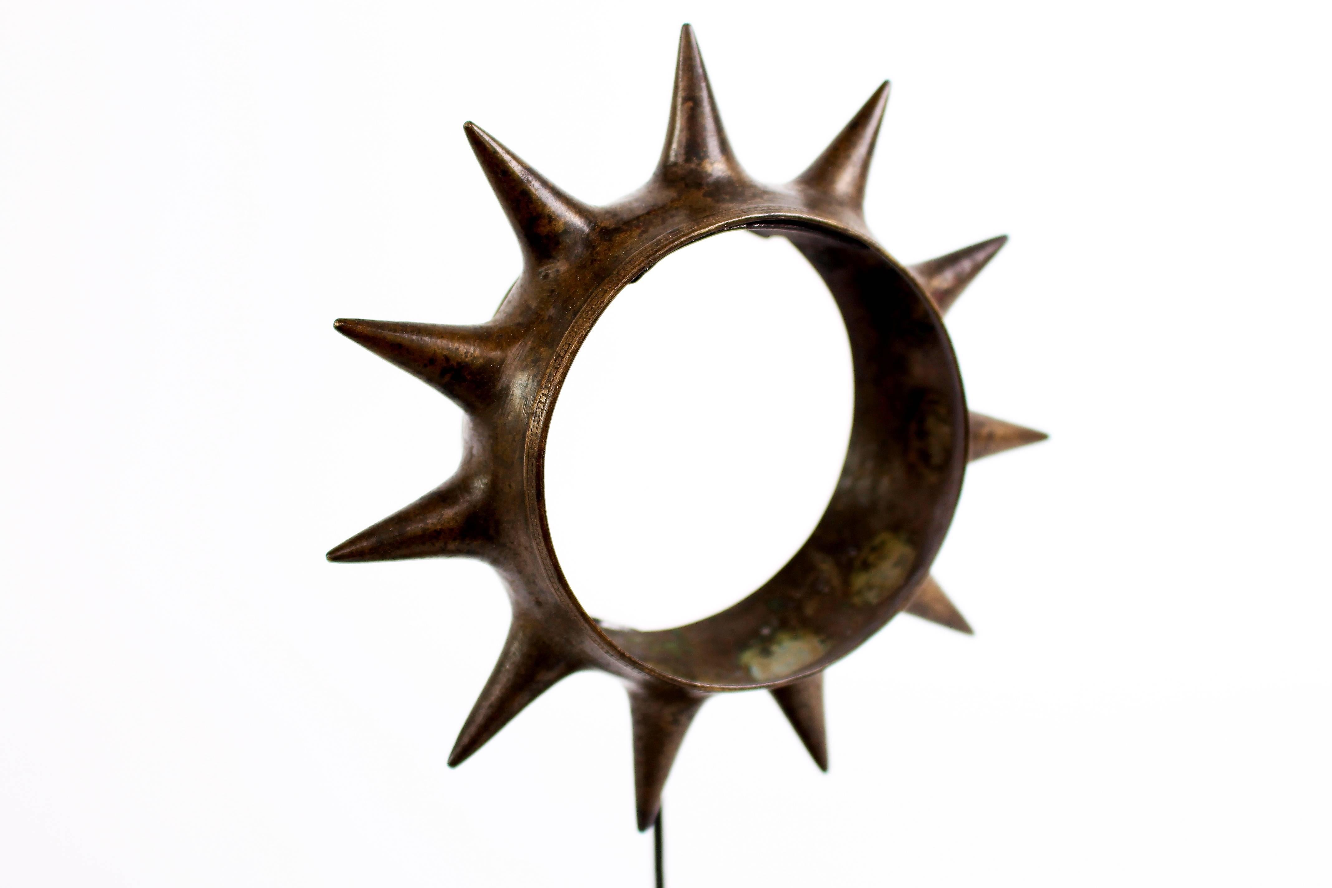 Heirloom Brass Arm Ornament with Spikes at 1stDibs