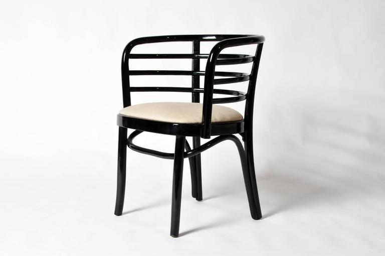 Pair of Streamline Barrel Back Armchairs at 1stDibs