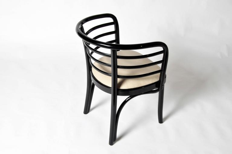 Pair of Streamline Barrel Back Armchairs at 1stDibs