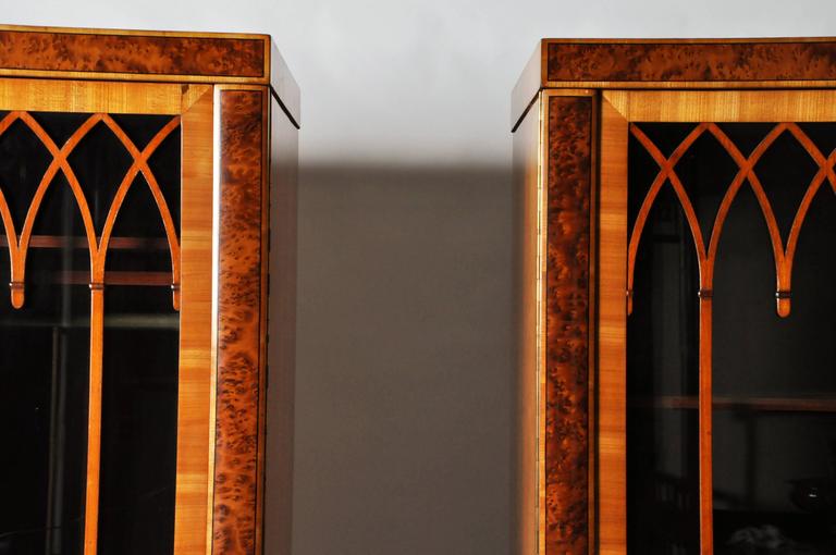 Lingel Glass Front Armoires at 1stDibs