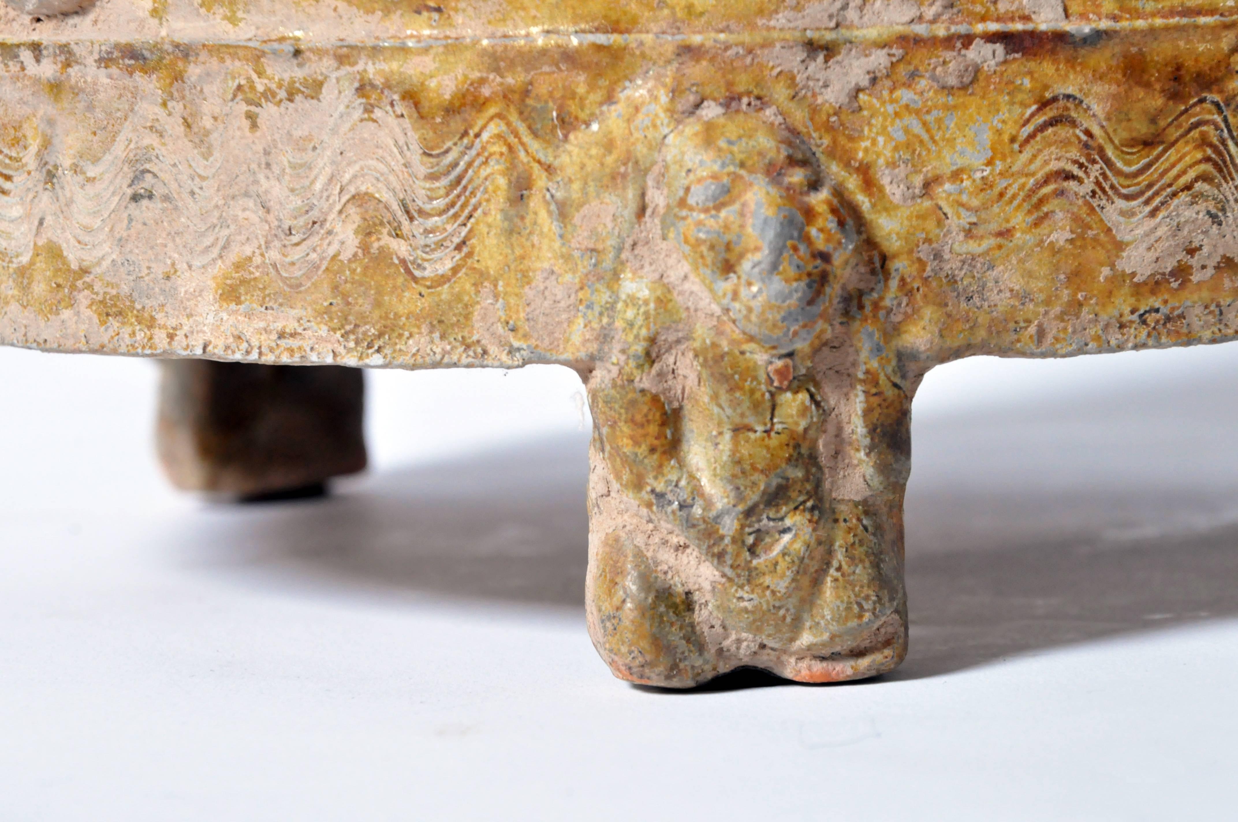 Chinese Han Dynasty Earthenware Model of a Granary Tower at 1stDibs