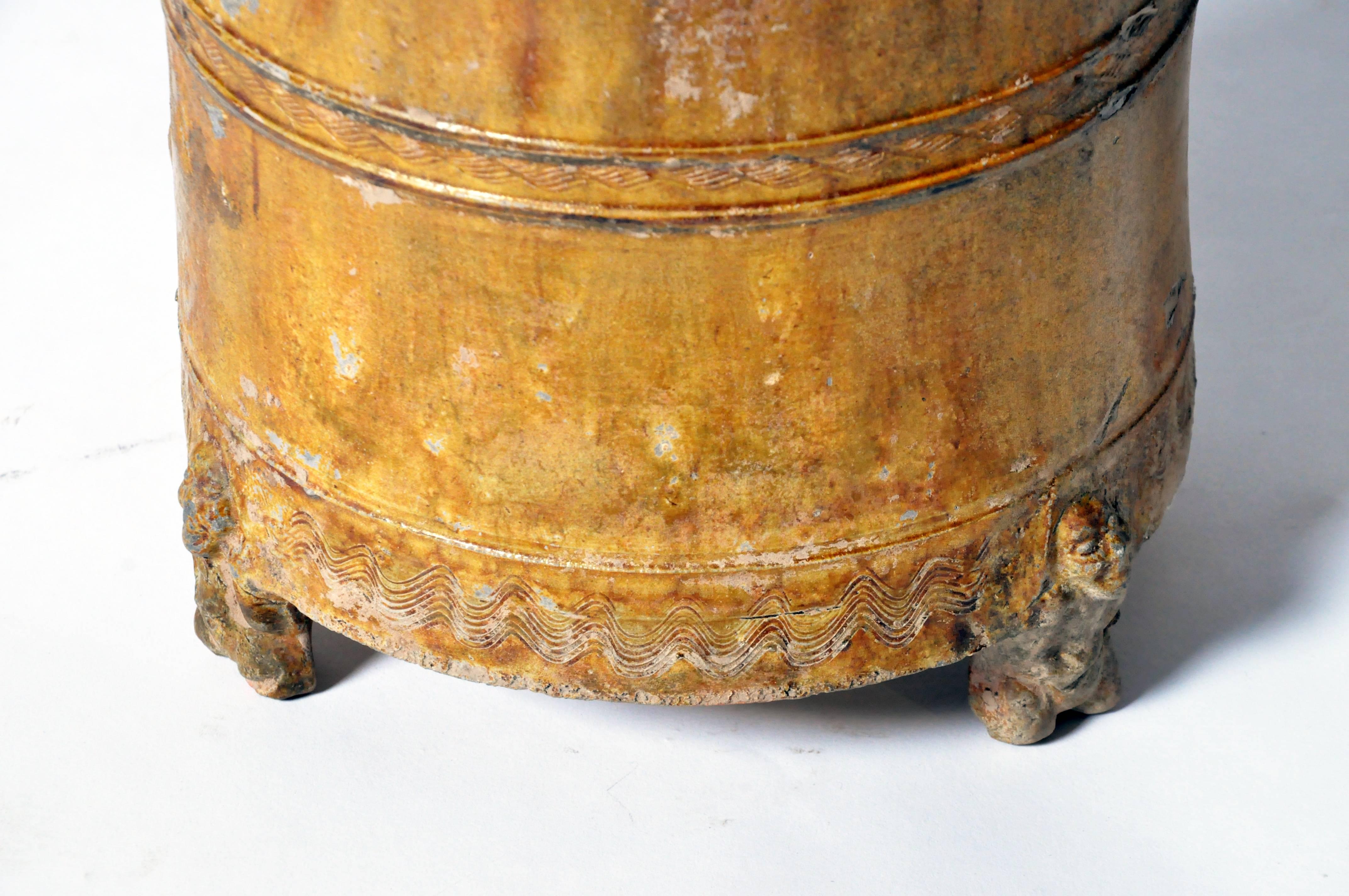 Chinese Han Dynasty Earthenware Model of a Granary Tower at 1stDibs