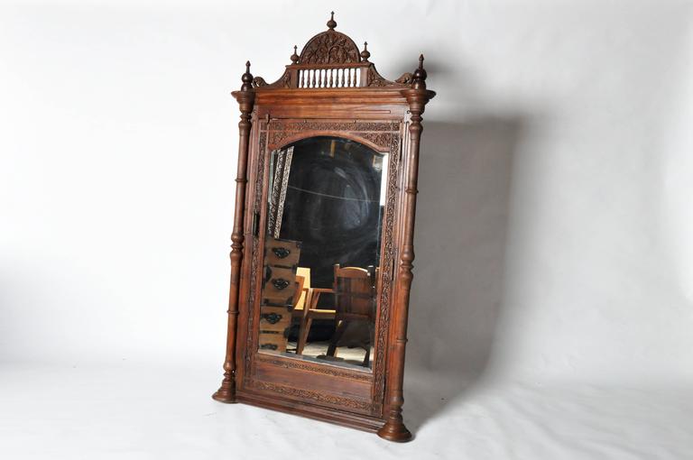 Carved British Colonial Mirror at 1stDibs | colonial mirrors, british ...