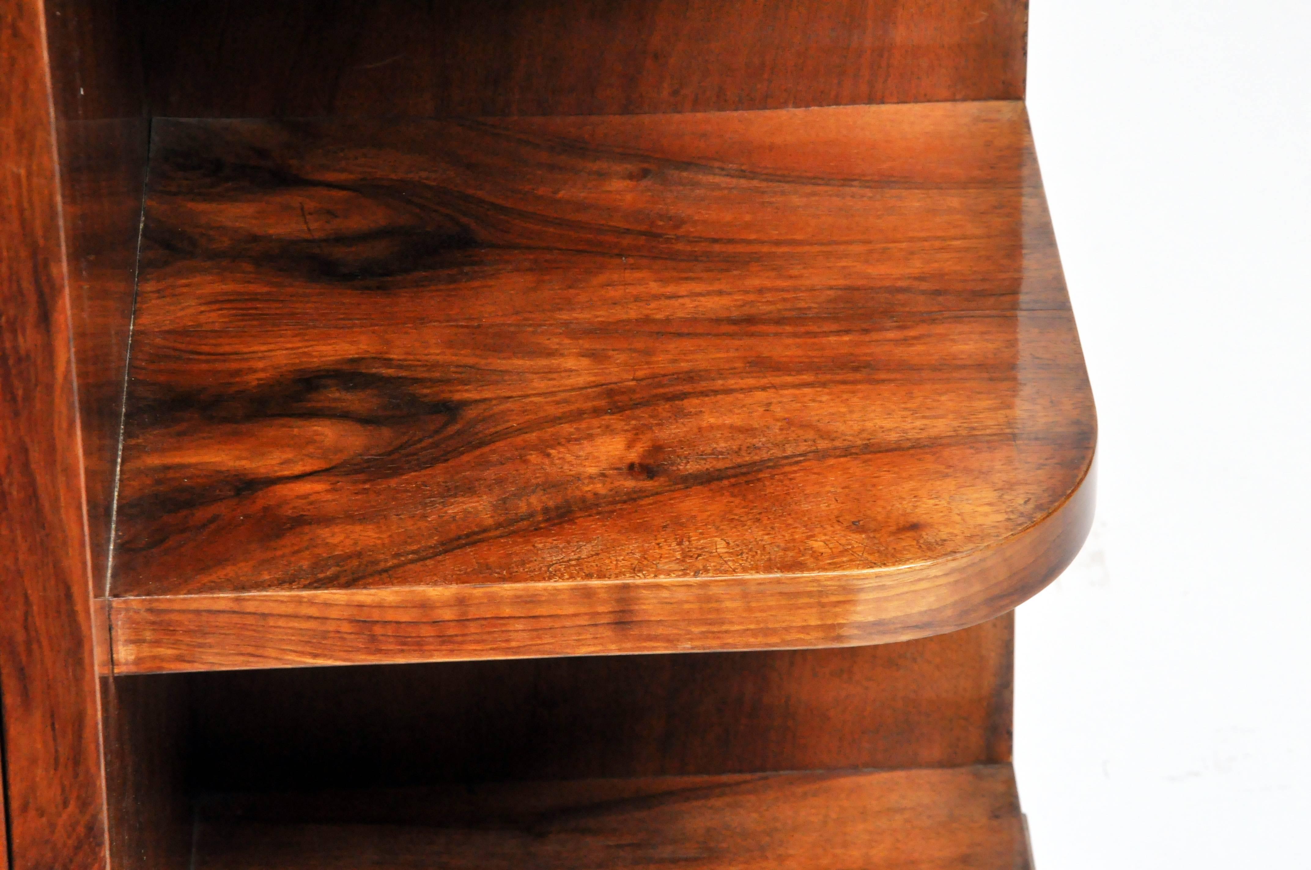 Art Deco Side Chest with Drawer and Shelves at 1stDibs | chest with shelves