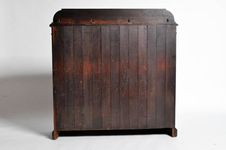 British Colonial Buffet with Glass Pane Doors at 1stDibs