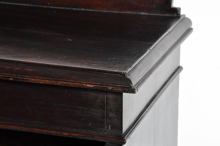 British Colonial Buffet with Glass Pane Doors at 1stDibs