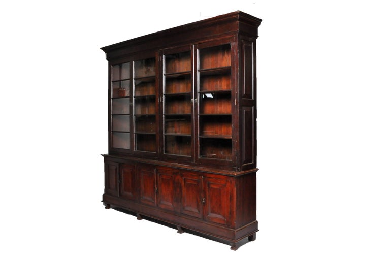 Monumental British Colonial Bookcase at 1stDibs
