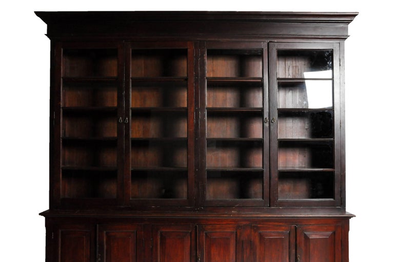 Monumental British Colonial Bookcase at 1stDibs