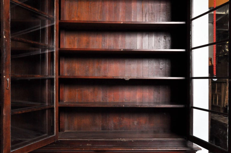 Monumental British Colonial Bookcase at 1stDibs